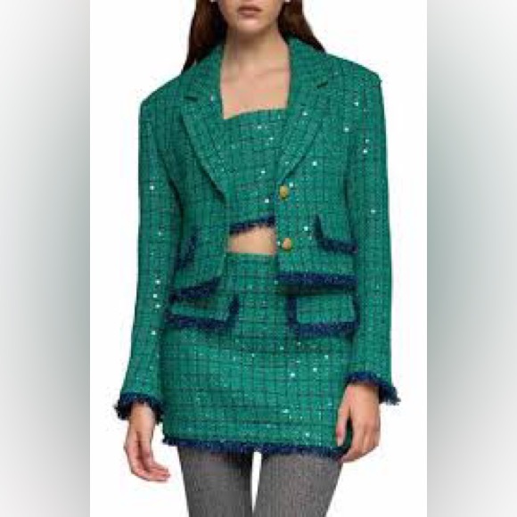 Endless Rose | Jackets & Coats | Nwt Endless Rose Premium Crop Tweed ...